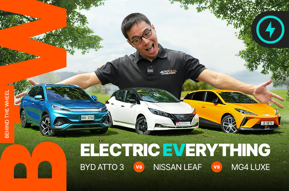 2024 MG 4 EV Lux vs 2024 BYD Atto 3 vs 2024 Nissan Leaf | Under P2,000 ...