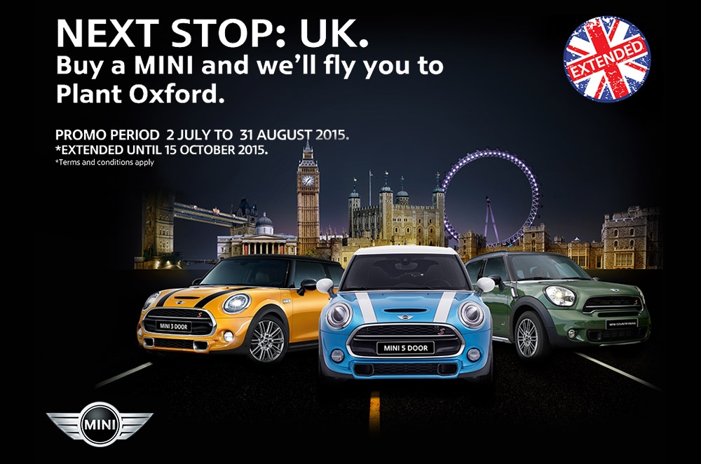 MINI extends free trip to the UK promo 'til October 2015 | Autodeal
