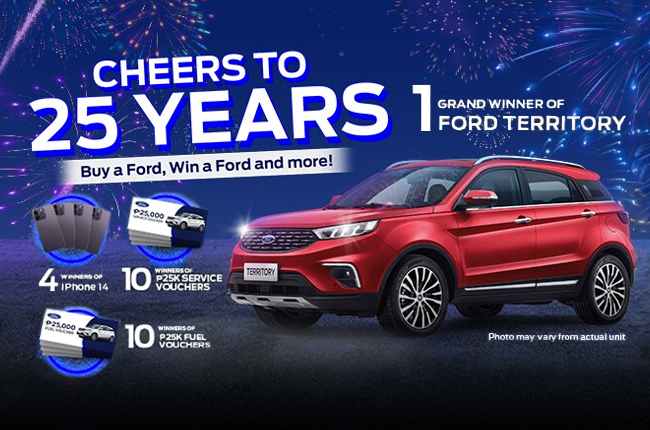Ford Philippines announces special 25th anniversary raffle promo | Autodeal