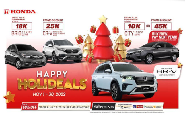 Check out Honda’s Holideals Promo this November 2022 | Autodeal