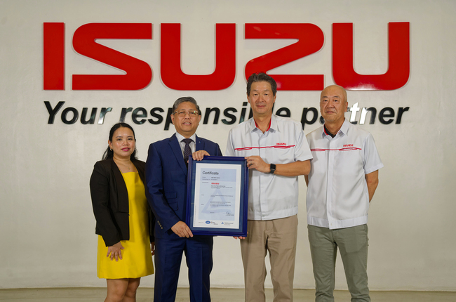 Isuzu Philippines achieves ISO 9001:2015 certification for quality ...