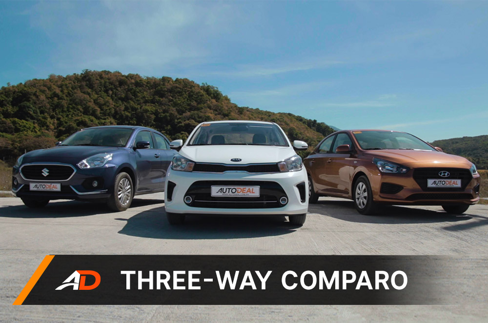 Suzuki Dzire vs Kia Soluto vs Hyundai Reina - AutoDeal Comparo | Autodeal